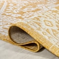 JONATHAN Y SMB101I-4 Sinjuri Medallion Textured Weave Yellow/Cream 4 ft ...