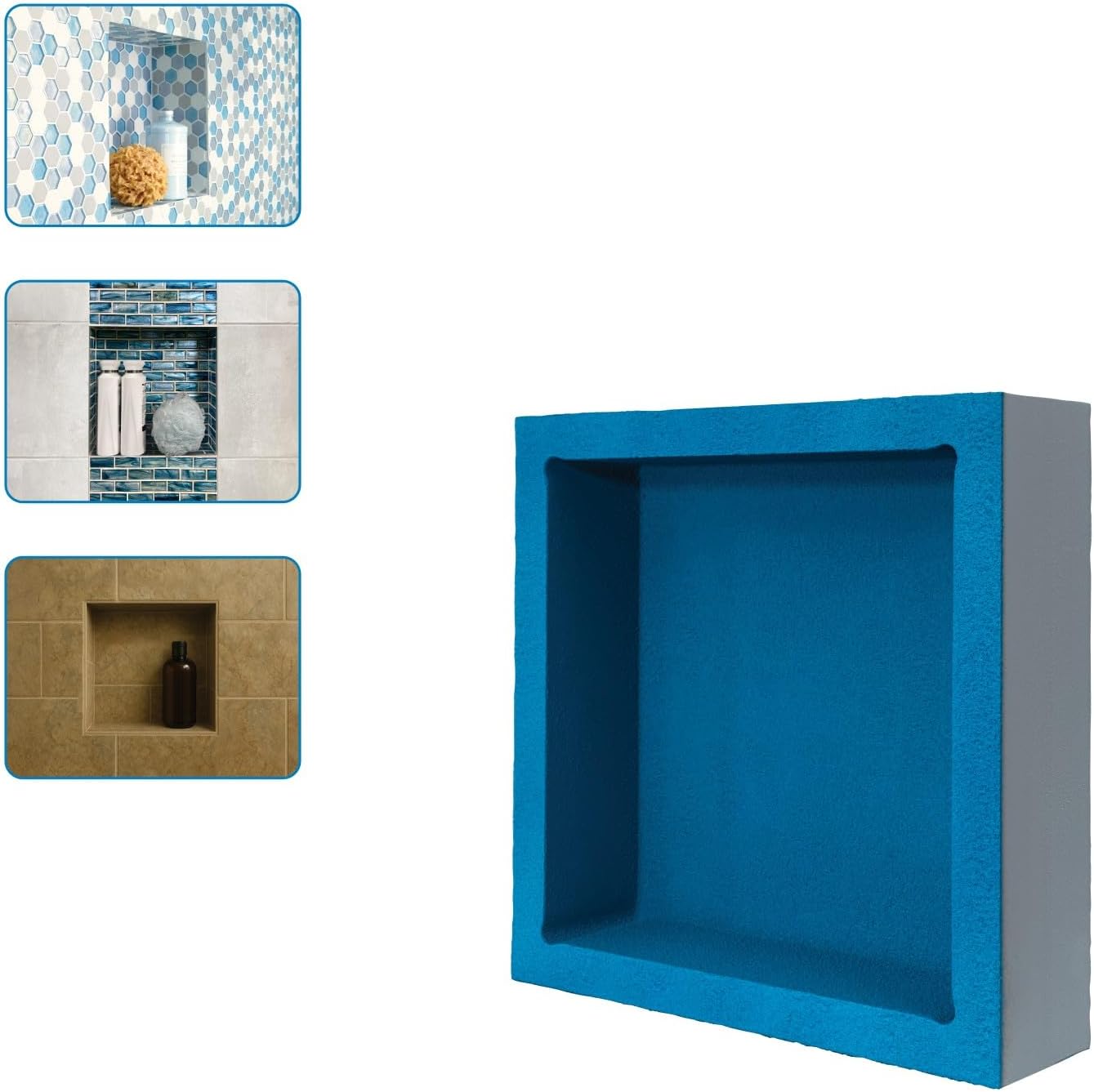 Noble Preformed 301 Square Shower Niche Modern Bathroom Storage ...