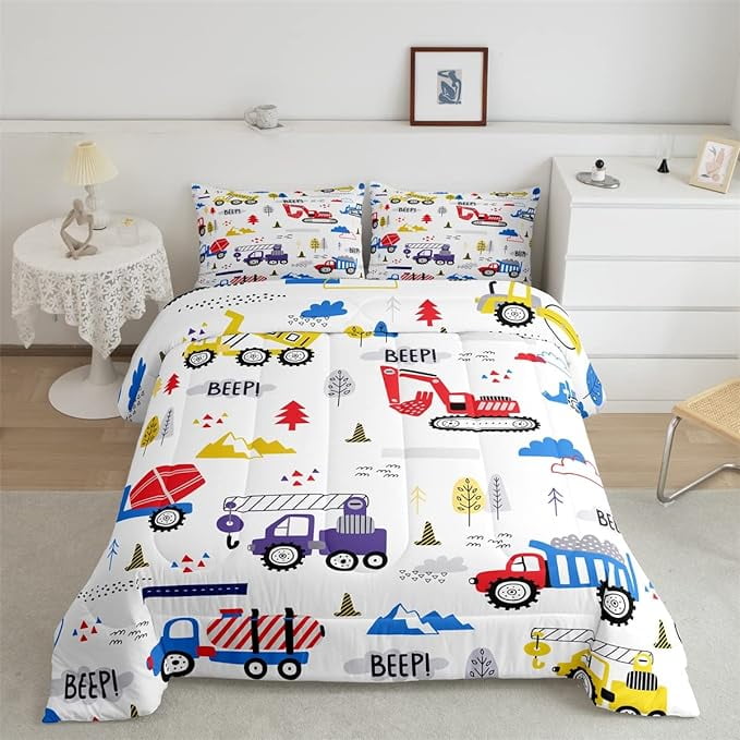 Click here for Yst Kids Construction Truck Comforter Full Size Bo... prices