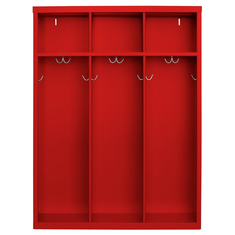 Open Red Lockers