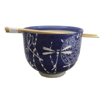 Ming Style Tombo Dragonfly Ramen Noodles 5"D Soup Rice Bowl With ...