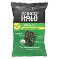 Ocean's Halo Organic Wasabi Seaweed Snack, 25 Pack Crispy Nori Case ...