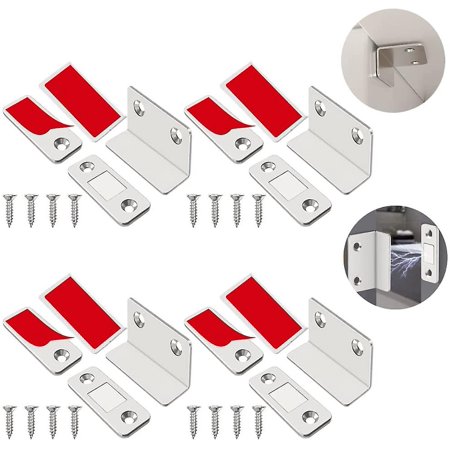 densenon 4 Pcs Cabinet Door Magnet L-shape Magnet For Door Closer ...