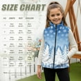 chaqlin Girls Fleece Vest Size 3-4 Christmas Tree Zip up Vests Jacket ...