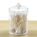 NSESSHome Cotton Ball and Swab Organizer with Lid Jar Makeup Cotton ...
