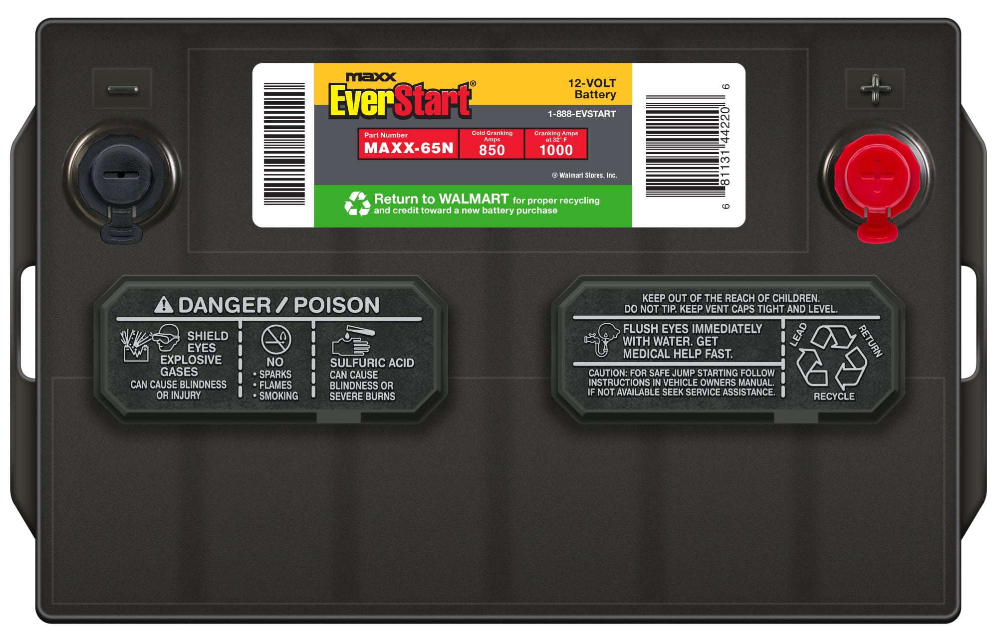 Buy EverStart Maxx Lead Acid Automotive Battery, Group Size 65N (12 ...