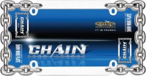 Two Double Panel Chain Link License Plate Frames - Walmart.com