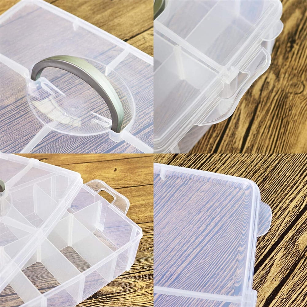 Buy Casewin 3 Tier Stackable Storage Container Box with 18 Compartments ...