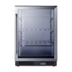 24 in. Freestanding or Built in Upright Counter Depth Freezer, Black ...