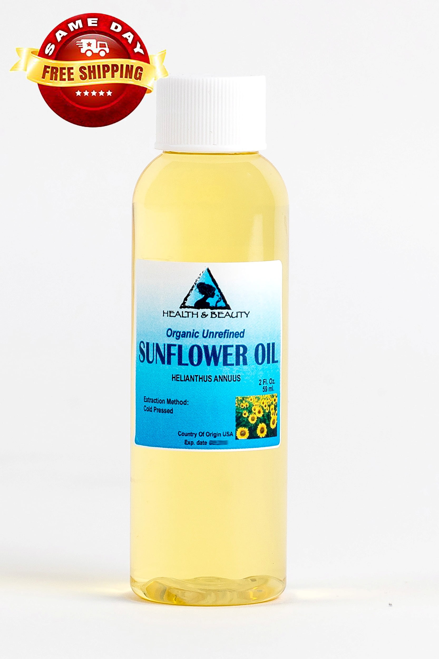 SUNFLOWER OIL UNREFINED ORGANIC CARRIER COLD PRESSED VIRGIN RAW PURE 2 ...