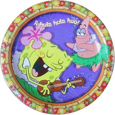 SpongeBob SquarePants Birthday Paper Dessert Plates, 7in, 8ct - Walmart.com