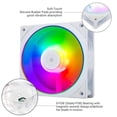 -12-3 case fan 120 cooling fan, 3 pack 4-pin quiet computer fan below ...