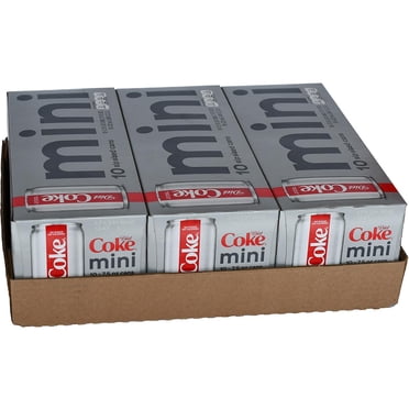 Coca-Cola Mini Cans 7.5oz 30pk, Small Soda Can Pack for Refreshing ...