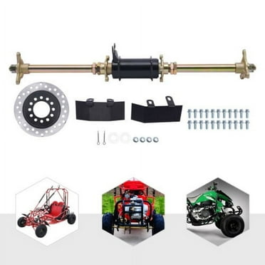 Motor Genic 29" Rear Axle Assembly Complete Wheel Hub Kit for Go Kart ...