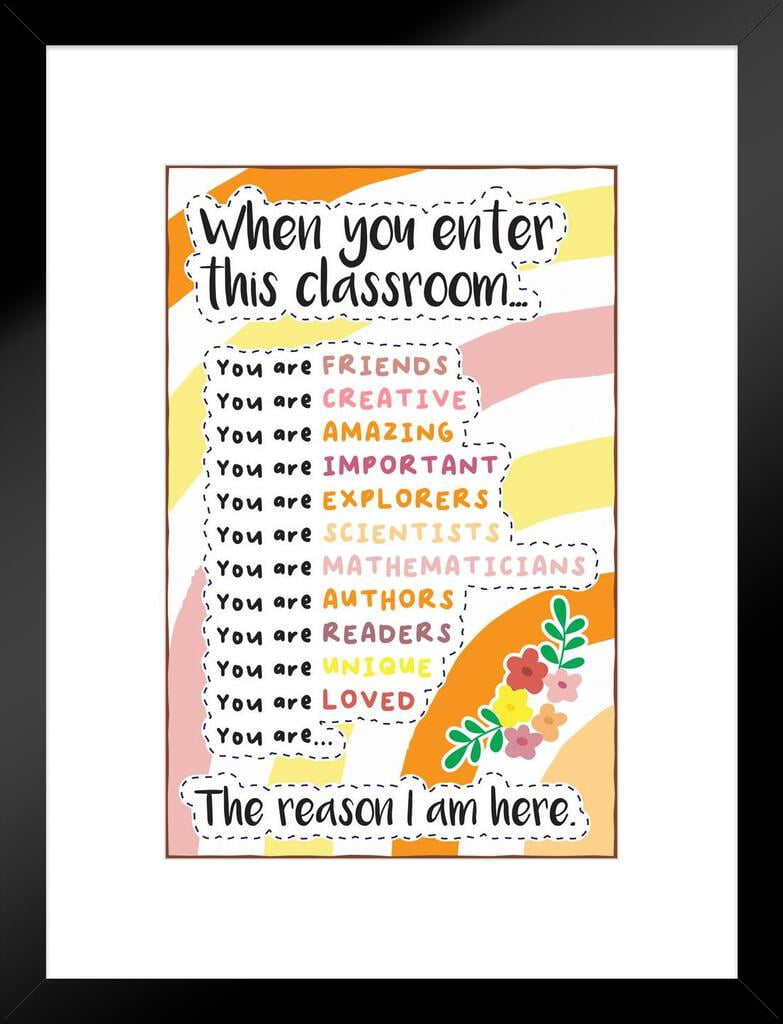 When You Enter This Classroom Sign Educational Rules School Girl Styles ...