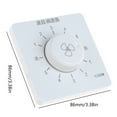 WINDLAND Wall Mounted Fan Regulator 5-level Speed Adjustment Switches ...