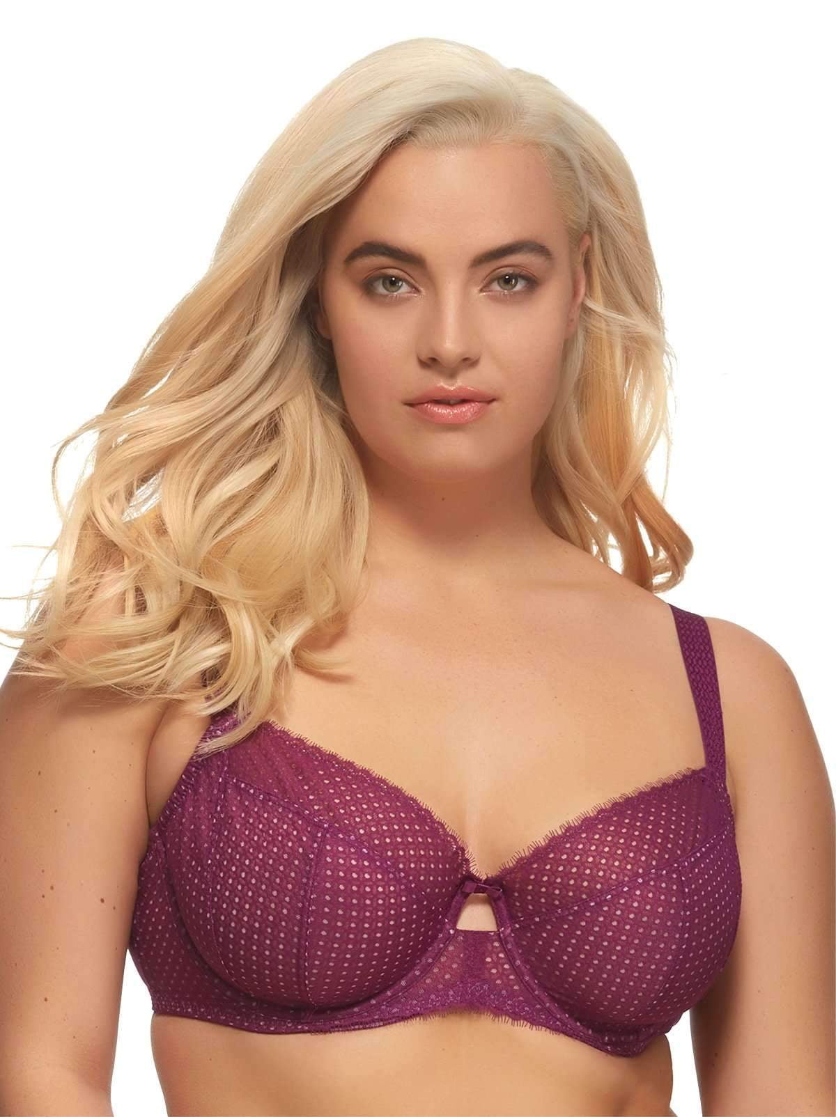 Paramour By Felina Dahlia 4 Section Cup Unlined Bra Full Support