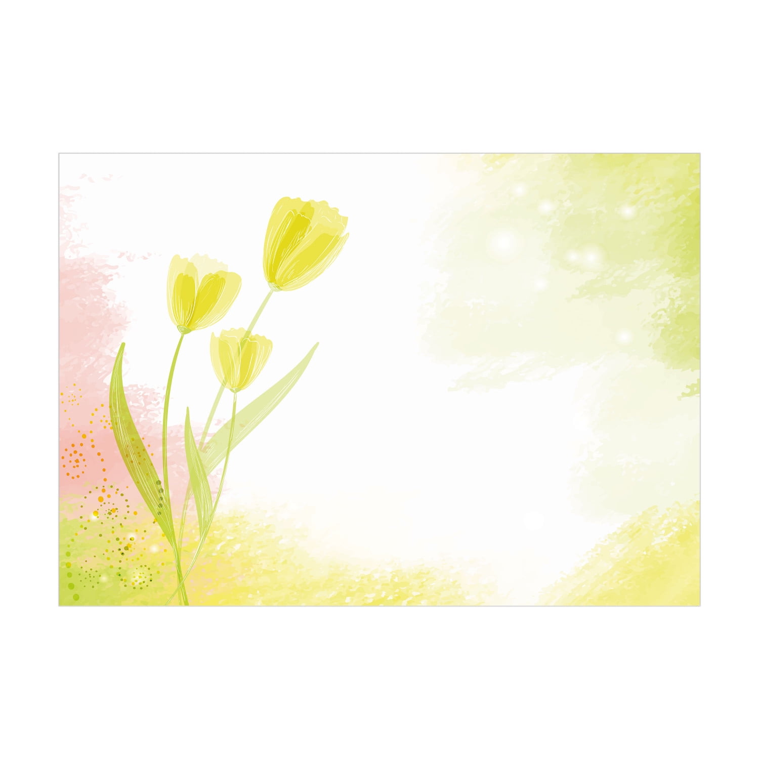 Ambesonne Tulip Jigsaw Puzzle, Tulip Flower Watercolor, Heirloom ...