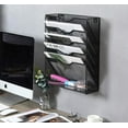 EasyPAG Wall File Organizer Mesh 5 Tier Wall File Holder Desktop ...