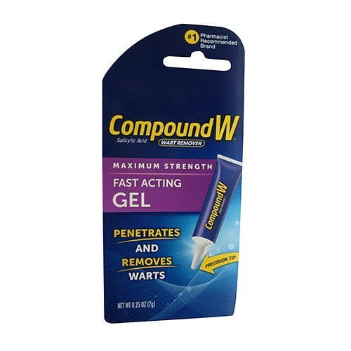 Compound W Wart Remover, Maximum Strength, Fast Acting Gel, 0.25 Oz ...