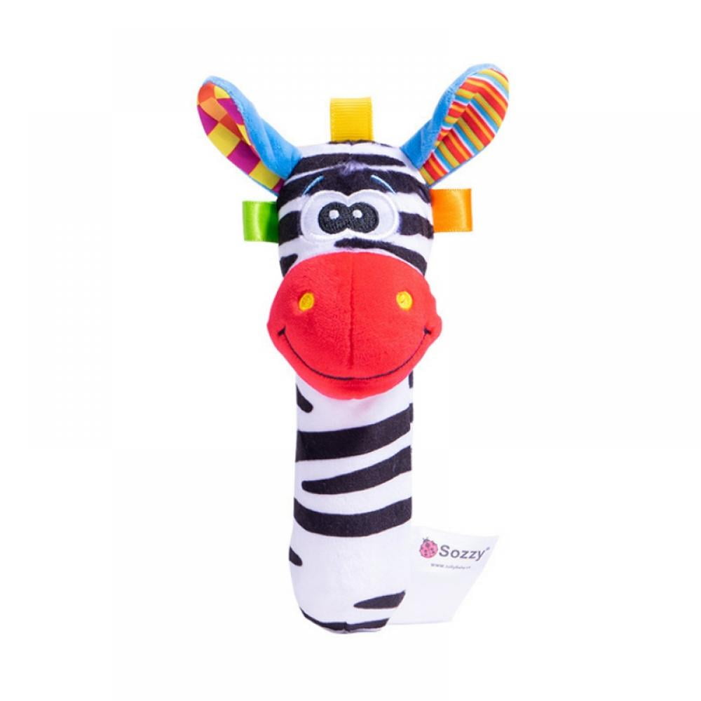 Cartoon Stuffed Animal Baby Soft Plush Hand Rattle Toys Infant Dolls ...