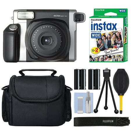 Fujifilm INSTAX Wide 300 Fuji Instant Camera Black + 20 Film Bundle ...