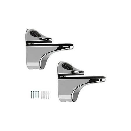 Pack Adjustable Glass Shelf Brackets, Glass Clips, Glass Wall Shelf ...