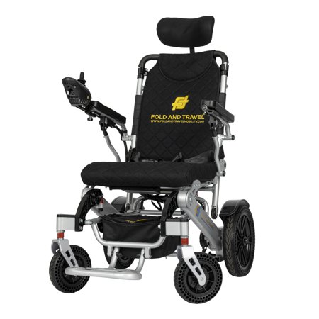 Fold And Travel Premium Lightweight Auto Reclining Electric Wheelchair ...