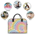 18.5x12.9in Travel Handbag Double Zipper Opening And Closing Adjustable ...
