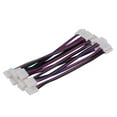 10pcs 4 Pins RGB 5050 Light Connector 10mm Wide Strip to Strip Jumper ...