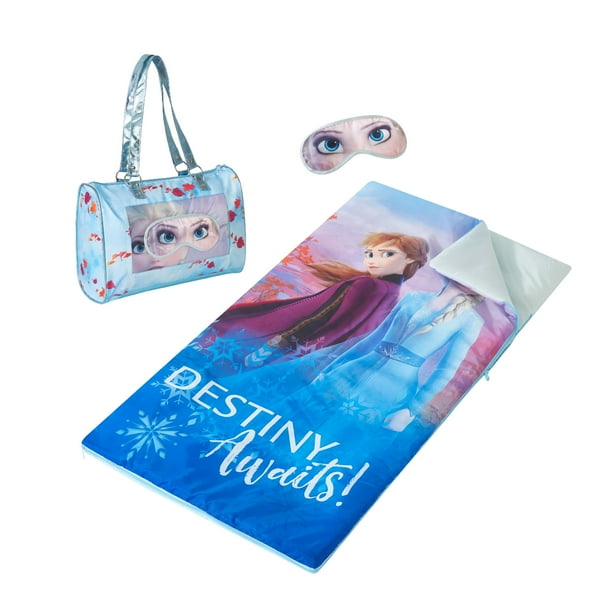 Disney Frozen 2 Slumber Set w/ Sleepover Purse, Sleeping Bag and BONUS ...