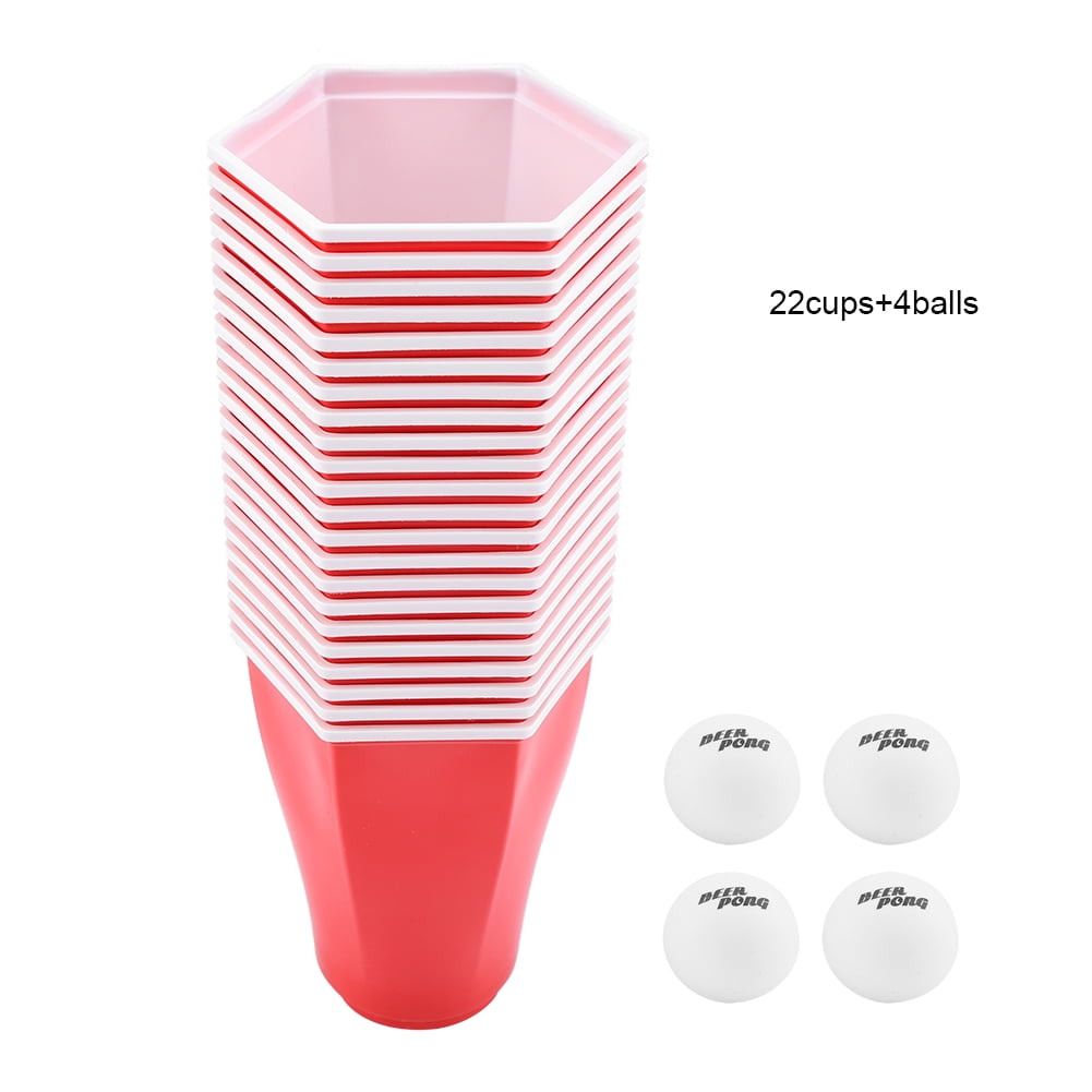 Click here for Wobythan Hexcup Beer Pong Red Game Cup Set Party prices