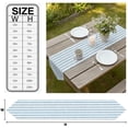 Blue Stripes Table Runner Linen Burlap Table Runner 90 Inches Long ...