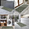 Green Cartoon Unicorn Floral Pattern Kitchen Rug Mat,Kitchen Runner ...