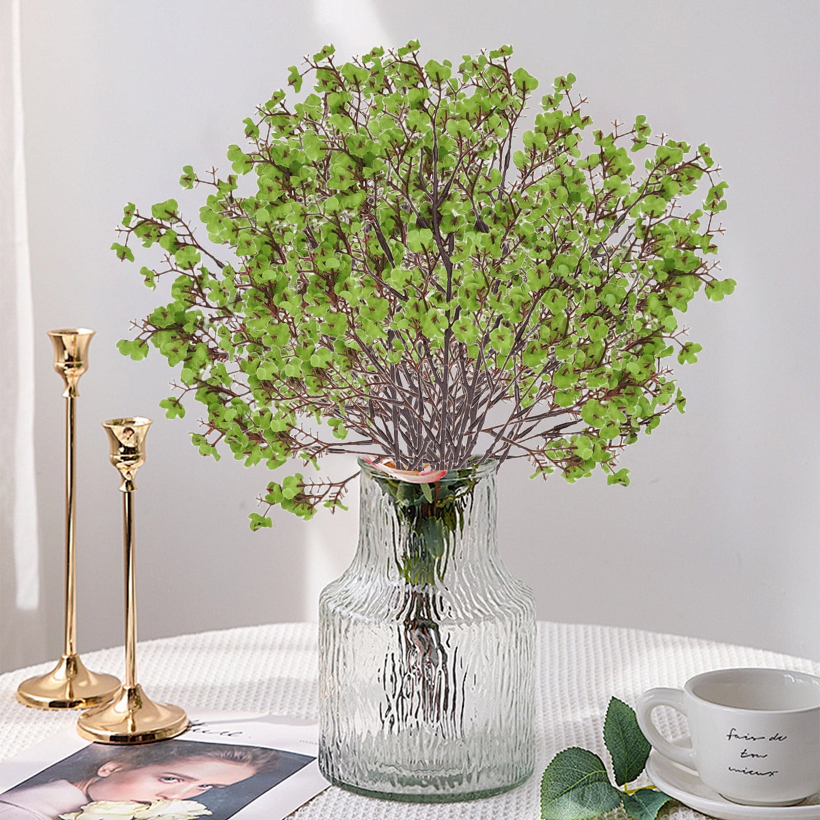 Decoración del hogar, 10 piezas de 50 cm de ramas de imitación de ...