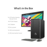 "HP PC Computer Bundle with 23.8"" Monitor, AMD Ryzen 3 2200G, Vega 8 ...