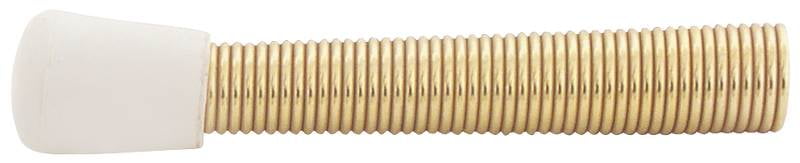2Pk Heavy Duty Spring Door Stop, Bright Brass Mintcraft H6271003 Bright ...