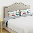 Car Cloud Pattern Pillow Case Standard Size Silky Satin Pillow Cover ...