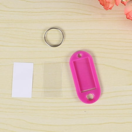 Key Tags - Colour Coded Plastic Key Tags - With Paper Label Inserts ...