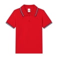 Boys Polo Shirts Short Sleeve Boys Red Button down Shirt Back to School ...