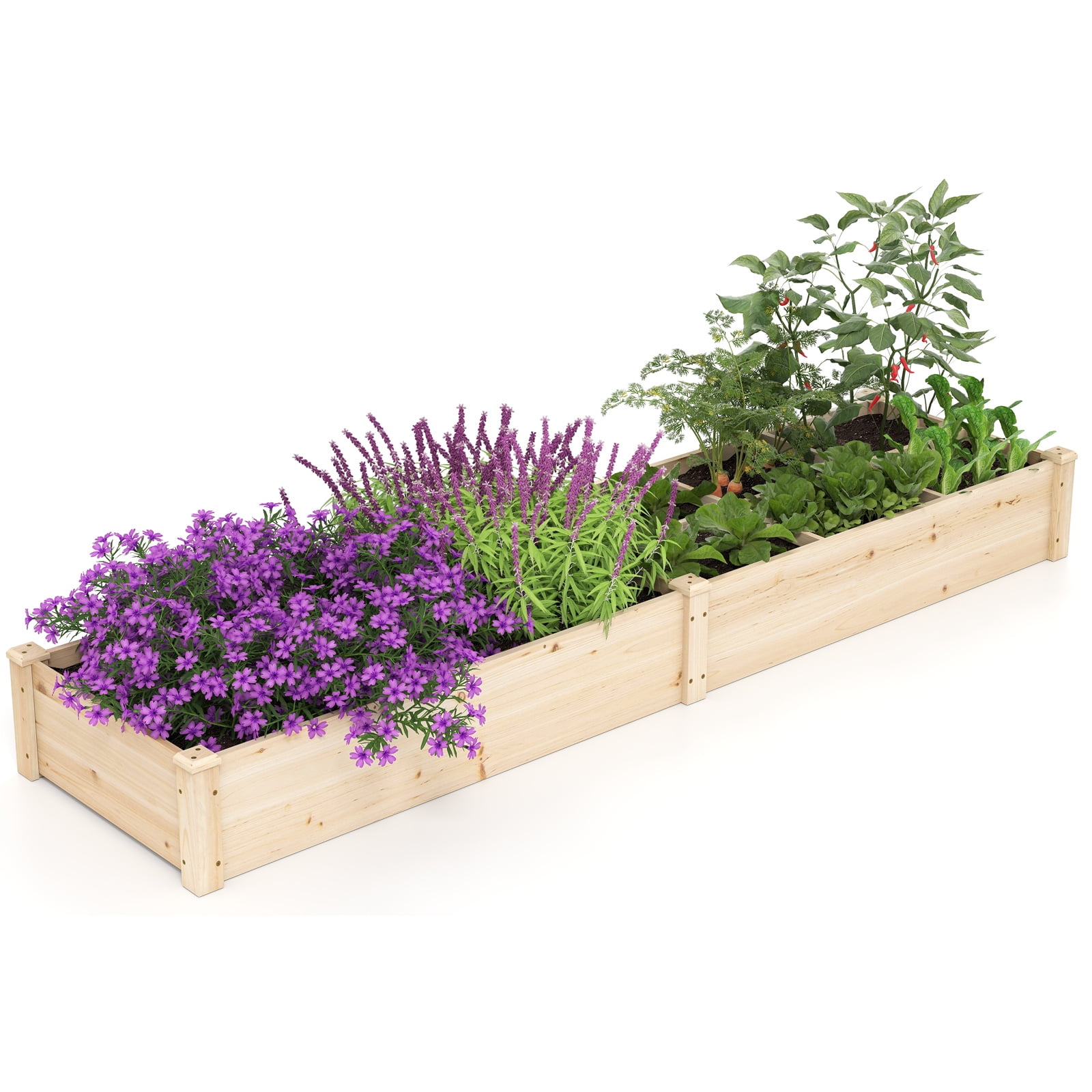 Click here for Costway Wooden Raised Garden Bed  Elevated Patio P... prices