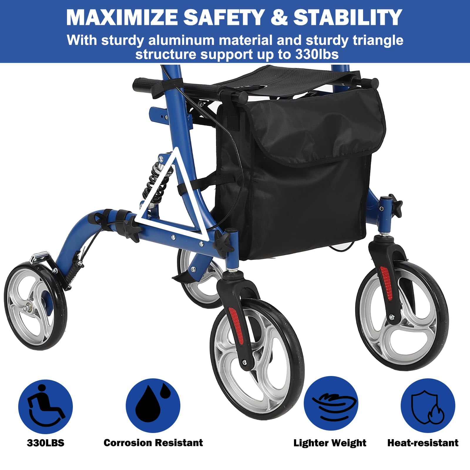Click here for Glorystar 2-In-1 Folding Walker & Transport Chair... prices