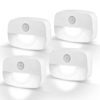 6 Pack Night Lights On Off Switch Bright White Light Nite Wall Plug ...