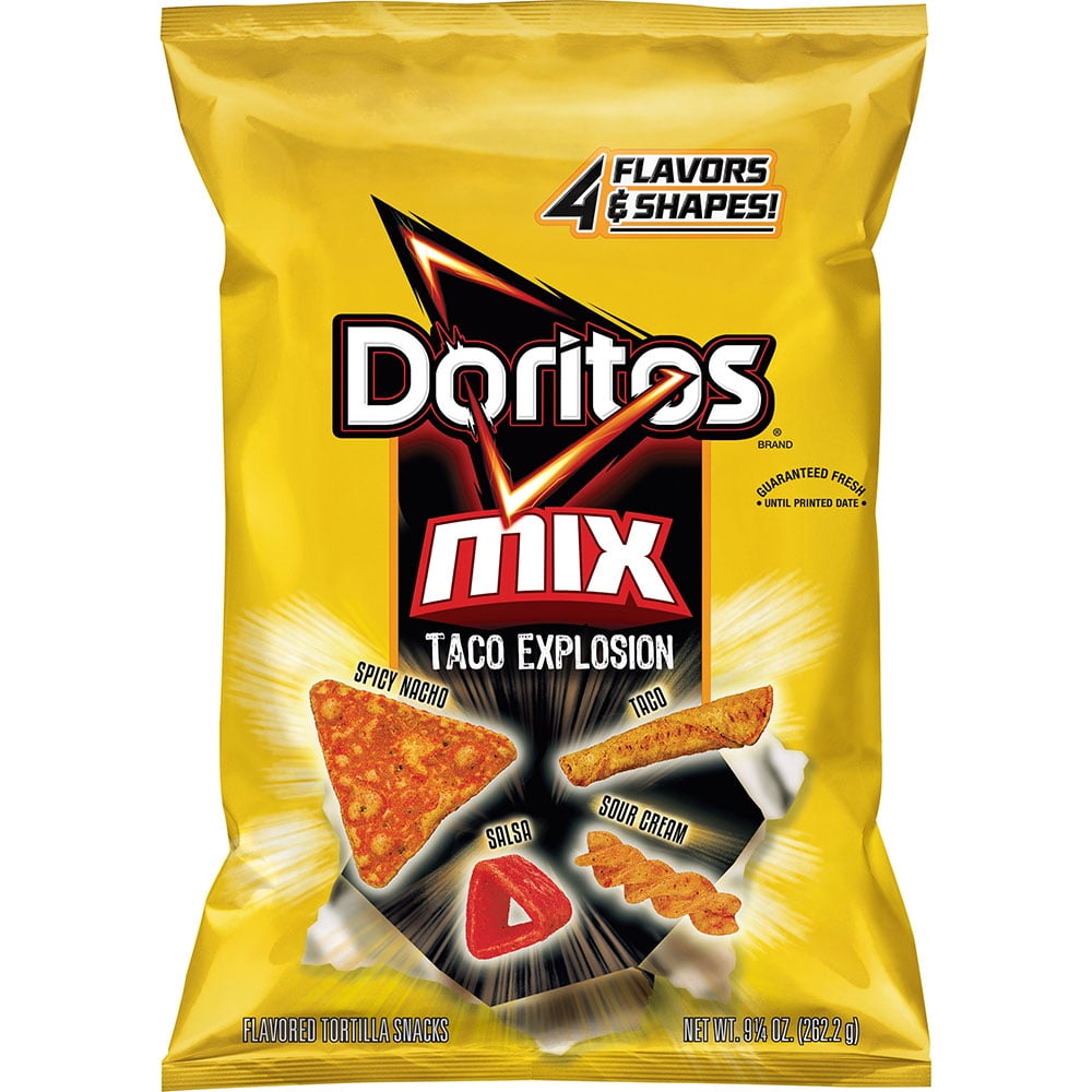 Doritos Mix Taco Explosion Flavored Tortilla Snacks, 9.25 Oz. - Walmart ...