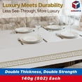 4-Pack Disposable Table Cloth 54" x 108" - Luxurious White Tablecloths ...