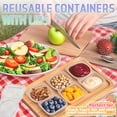 20 Sets, snack containers,reusable snack containers with lids,snack ...