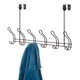 Mainstays Classico Over-The-Door Coat Rack with 6 Hooks, Bronze, Metal ...