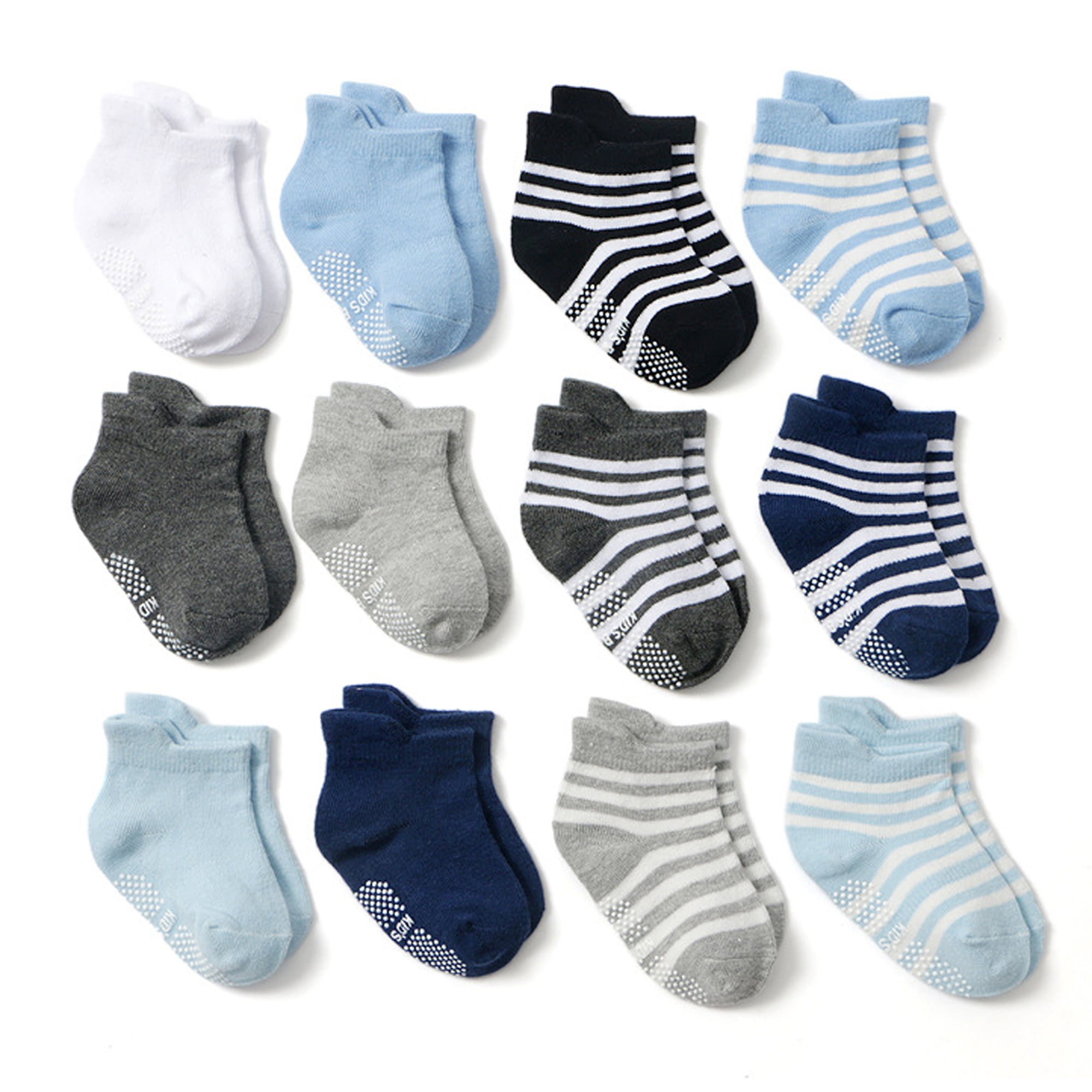 Click here for Fraobbg 12 Pairs Baby Non Slip Socks Toddler Low C... prices