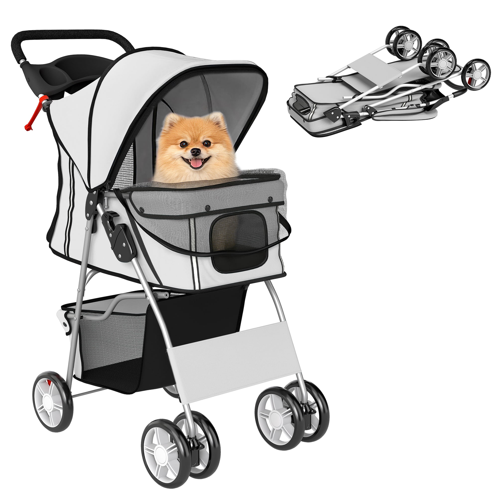 Click here for Pawhut Pet Stroller For Dogs  Foldable Pet Travel... prices