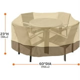 Classic Accessories Veranda Round Patio Table & Chair Set Cover ...